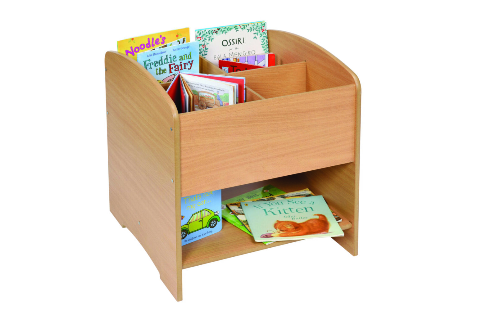 Four Compartment Kinderbox with Shelf |Book Storage|Edusentials