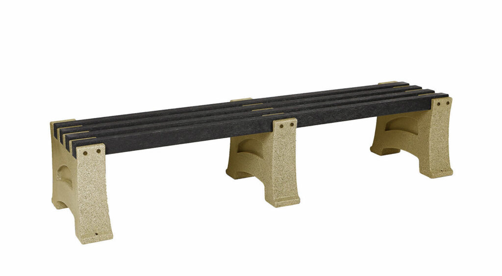 Multi Coloured Bench | Plastic Outdoor Seating | Outdoor | Edusentials.