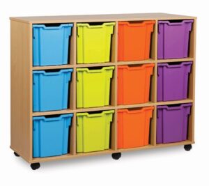 12 Tray Jumbo Storage Unit | Tray Storage Units | Edusentials