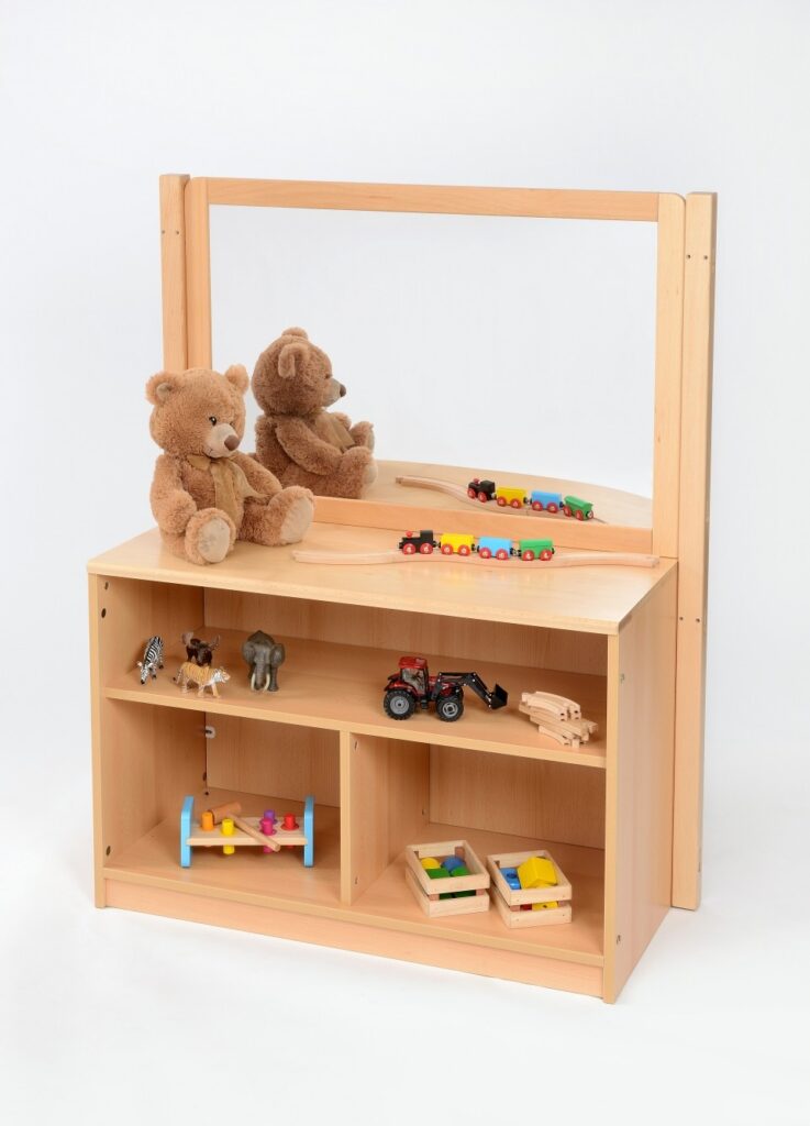 Room Scene Storage with Dry Wipe/Mirror Back | Edusentials